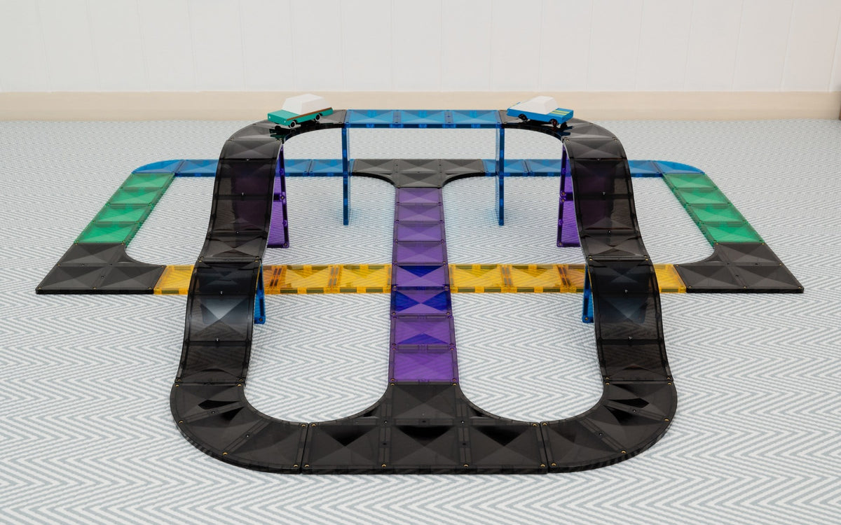 Connetix - 16 pcs - Road Range - Ramps & Intersections Pack – HappyDinos.SG